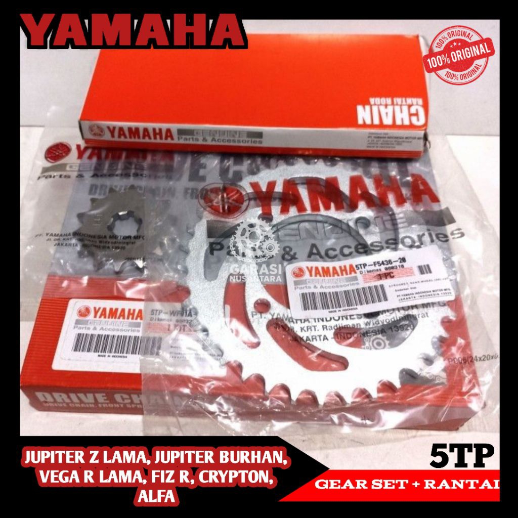 Jual GEAR SET YAMAHA JUPITER Z, JUPITER BURHAN, VEGA LAMA, VEGA R gear ...