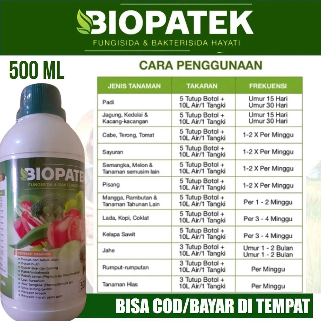 Jual BIOPATEK 500ML - Fungisida & Bakterisida Hayati Ampuh Atasi Busuk ...