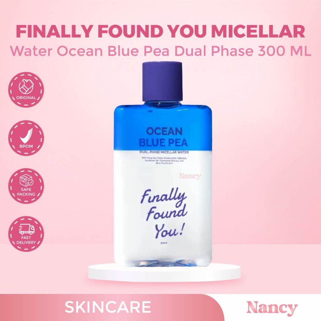 Jual FINALLY FOUND YOU MICELLAR WATER OCEAN BLUE PEA DUAL PHASE ...