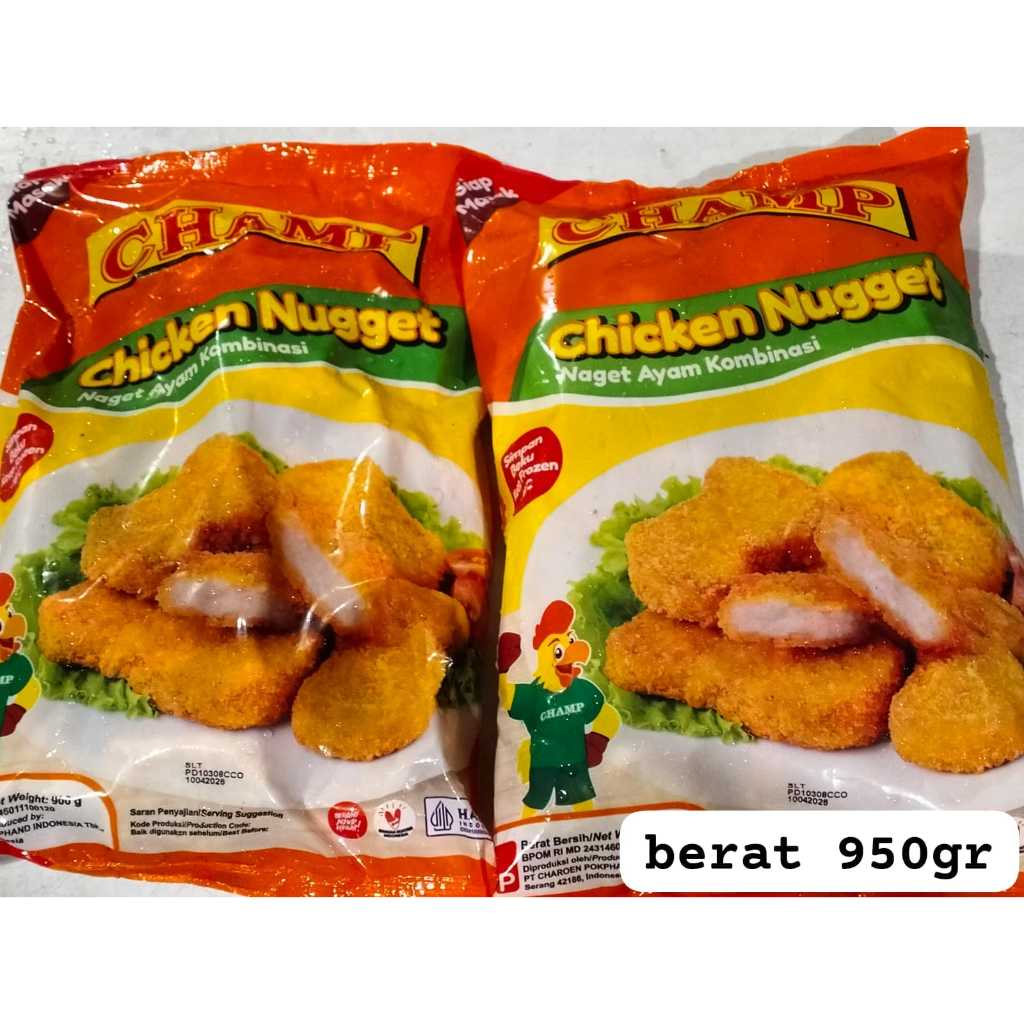 Jual Champ Chicken Nugget 950gr , 225 gr dan 450g FROZEN FOOD BOGOR ...