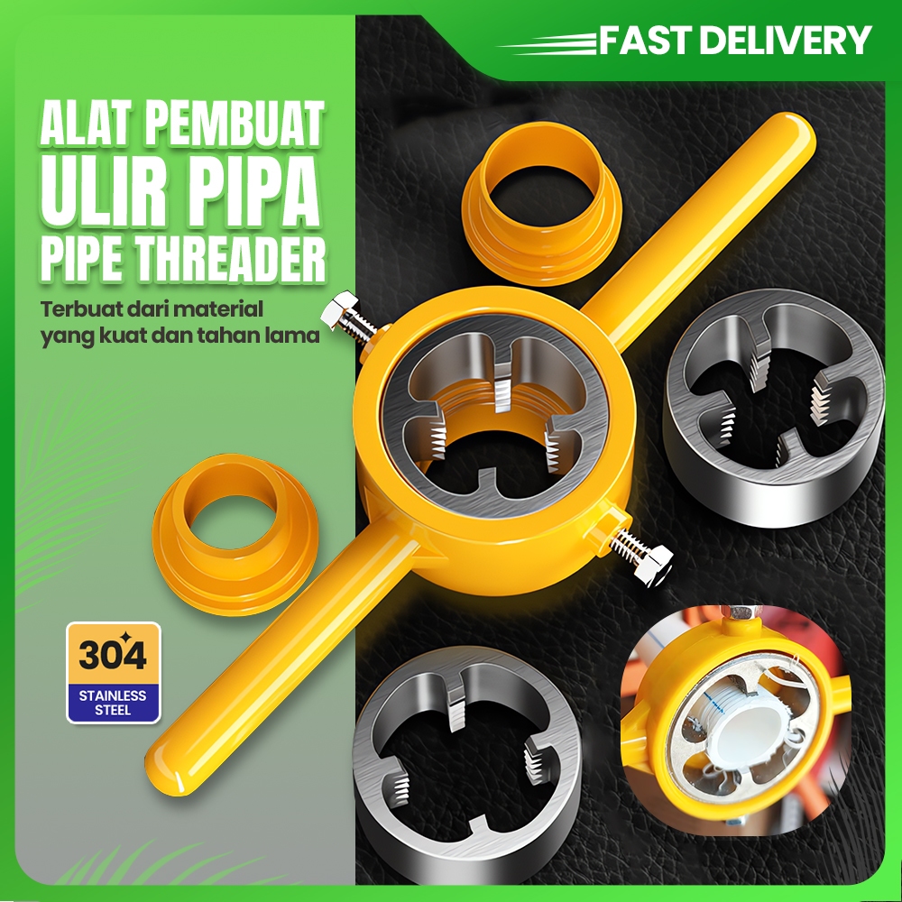 Jual Set 6in1 Alat Ulir Pipa PVC Thread Maker Mata Senai 1/2" 3/4" 1" Alat Pembuat Cetakan ...