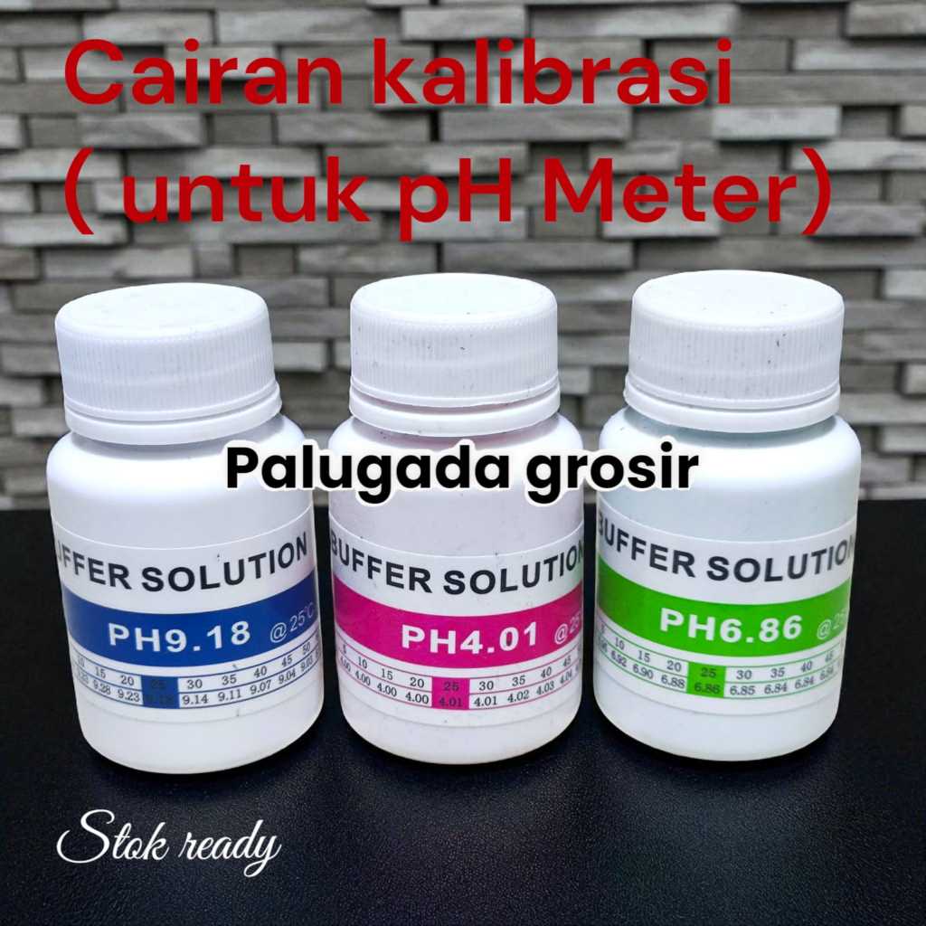 Jual Cairan Kalibrasi 25ml PH Calibration Solution PH Meter Buffer Solution PH Meter Calibration ...