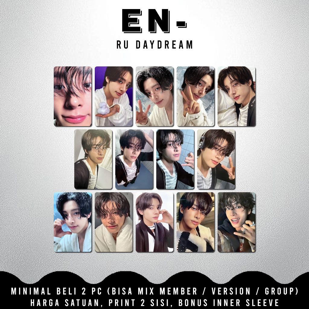 Jual UNOFFICIAL PHOTOCARD ENHA ROMANCE UNTOLD DAYDREAM ZOOM [PART 3 ...