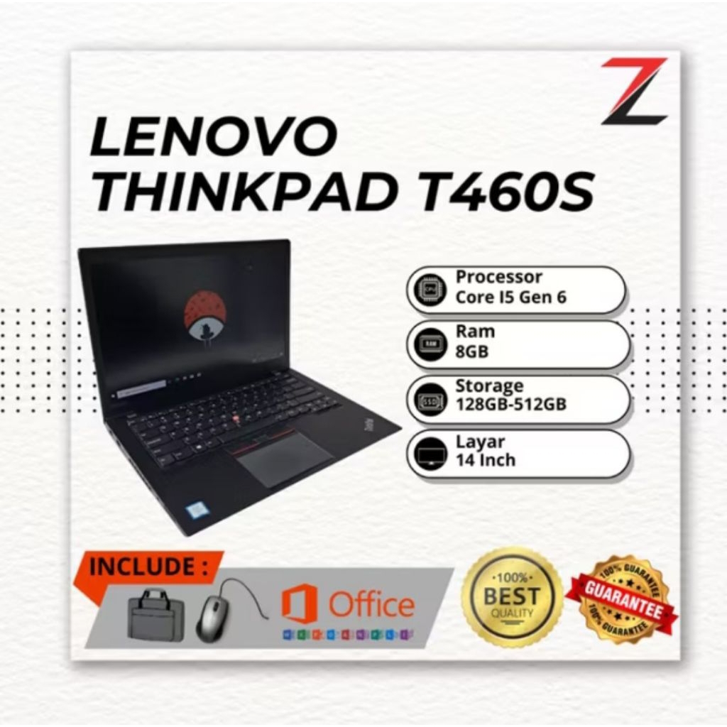Jual Laptop Lenovo Thinkpad T460/T460S Intel Core i5 - i7 Gen 6300U Ram ...