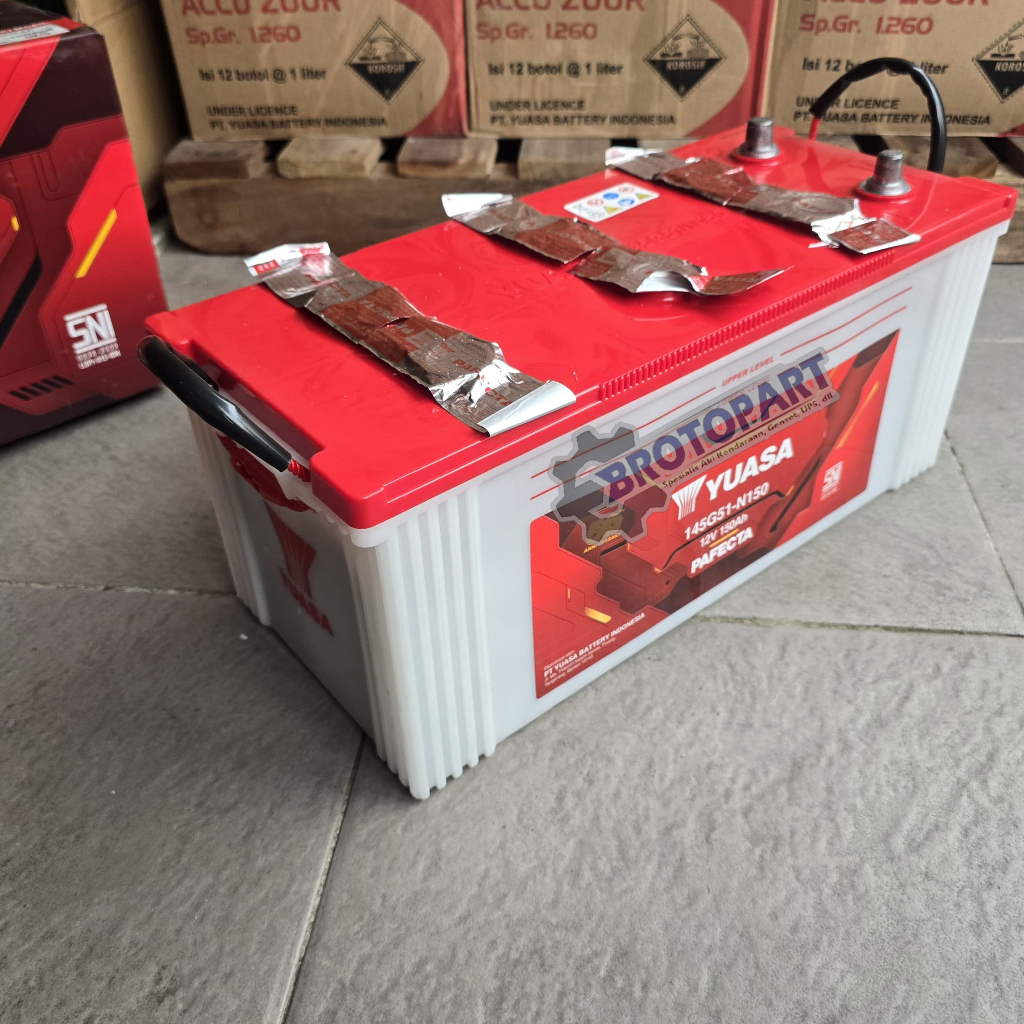 Jual Aki Mobil Genset dan Alat Berat Accu Original Yuasa N150 145G51 ...