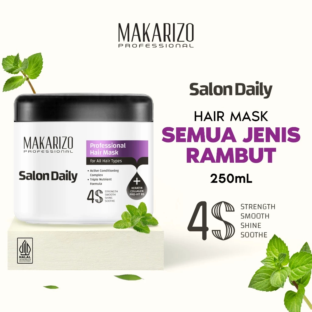 Jual Makarizo Professional Salon Daily Strength Hair Mask JAR 250 ml ...