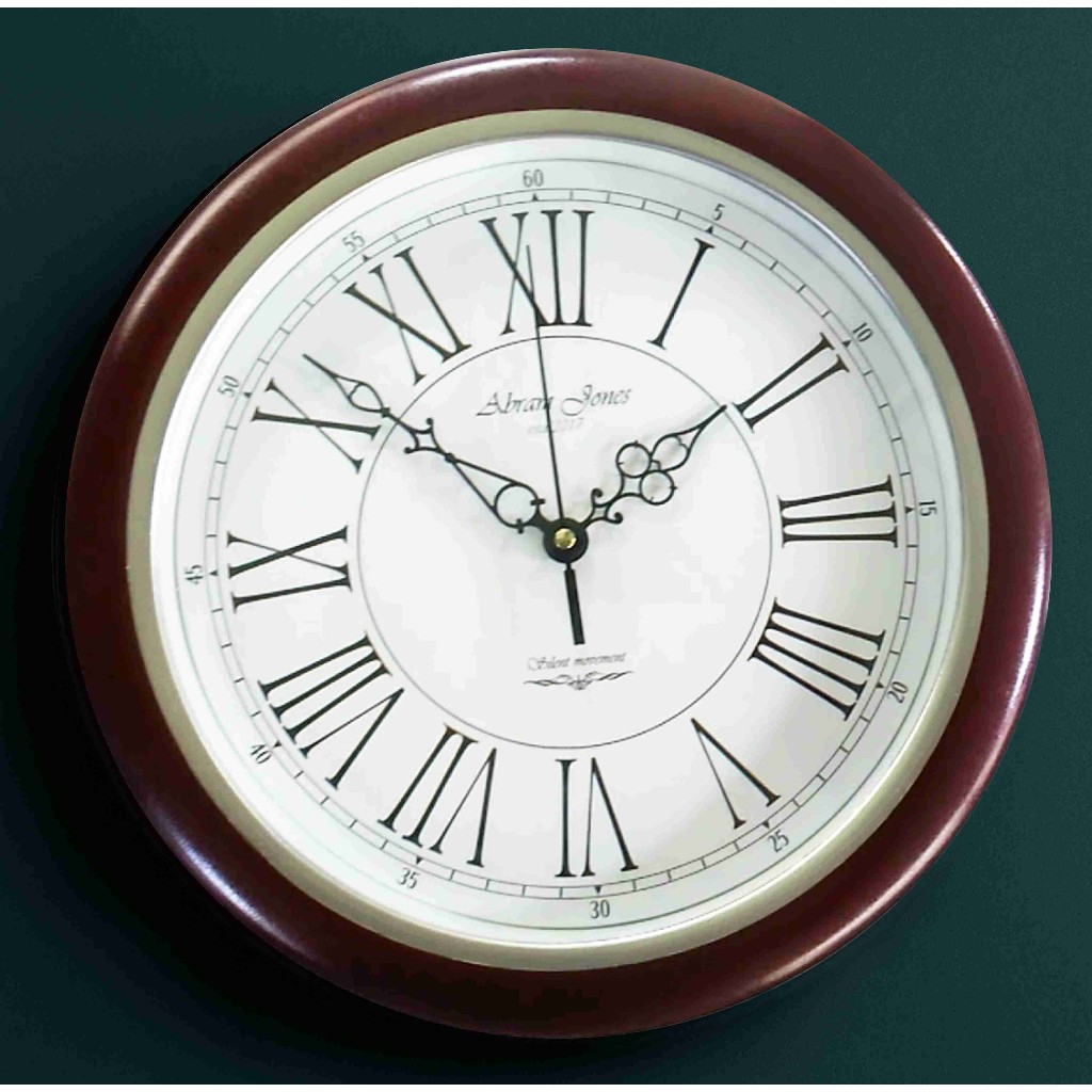 Jual Jam Dinding Klasik Bellagio Roman – Silent Movement 30 cm | Desain ...