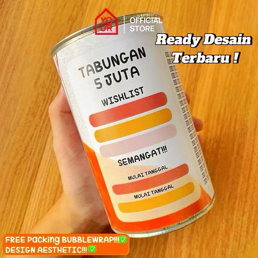 Jual CELENGAN TARGET MURAH 14x8,5CM TABUNGAN TARGET VIRAL CELENGAN ...