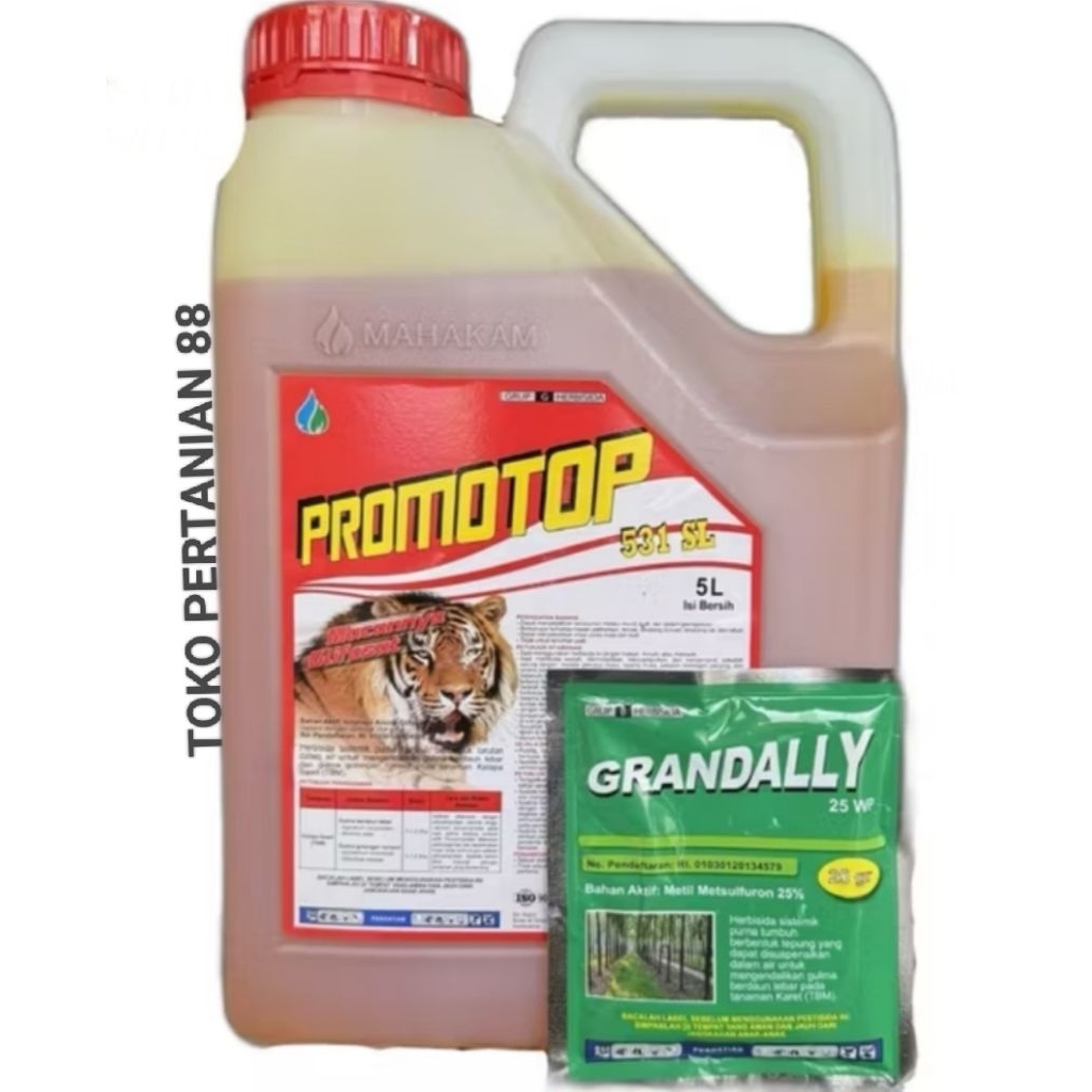 Jual Racun Rumput PROMOTOP 531SL ,5Liter Pembasmi Ampuh (Original 100% ...