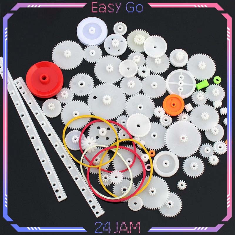 Jual 75pcs/Set Gear Plastik Mainan Roda Gigi Plastik Mainan Gear Mainan ...