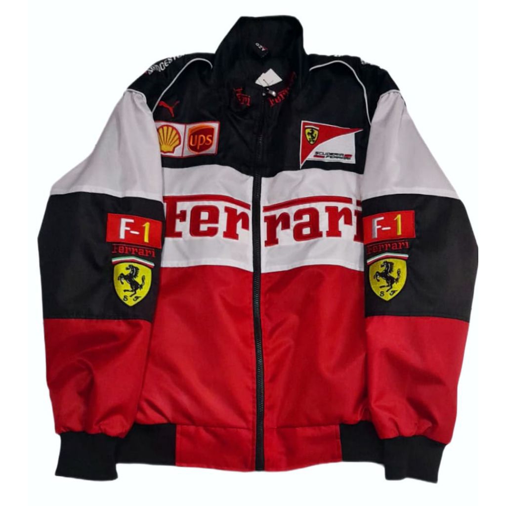 Jual Jacket Premium Racing Vintage Nascar Ferarri Formula 1 Shell Merah ...