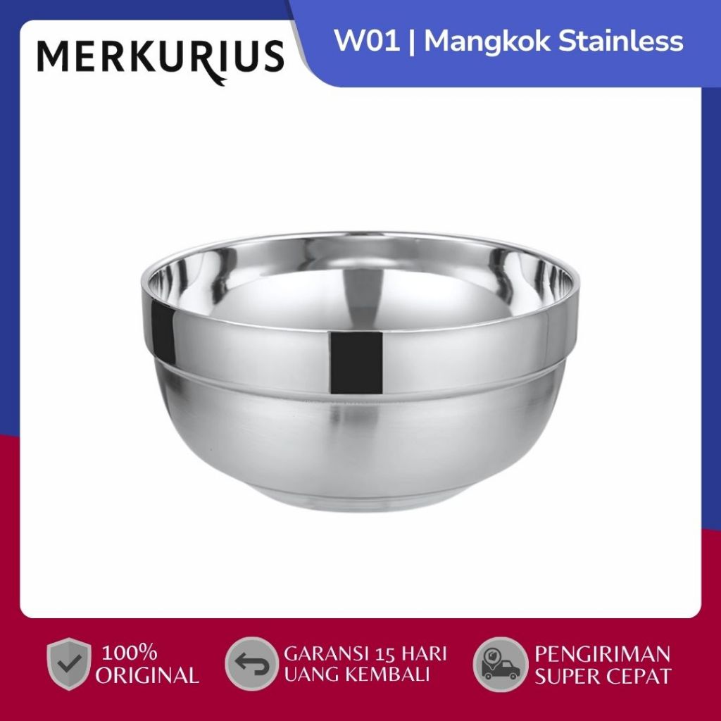 Jual Merkurius Store - Mangkok Stainless Double Wall Anti Panas ...