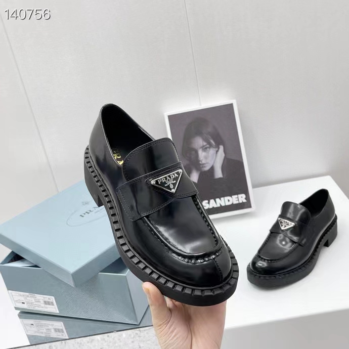 Jual Chocolate Brushed Sepatu Leather Loafer Black VVIP Quality ...