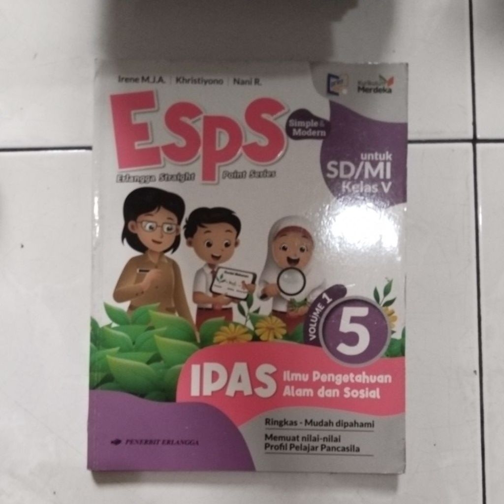 Jual Buku ESPS IPAS 5 VOLUME 1 untuk sd/mi kelas V kurikulum merdeka | Shopee Indonesia