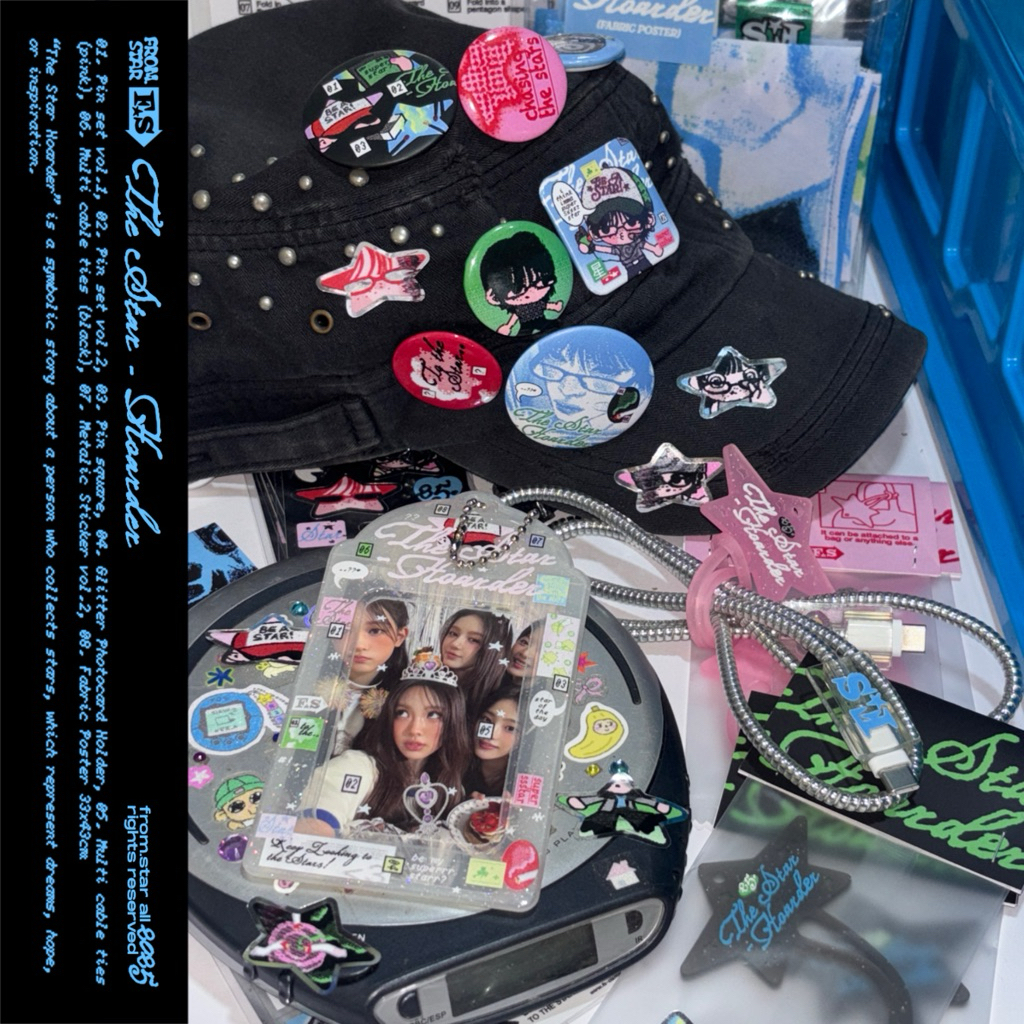 Jual [from.star] TSH Product | Pin | Glitter Photocard Holder | Cable ...