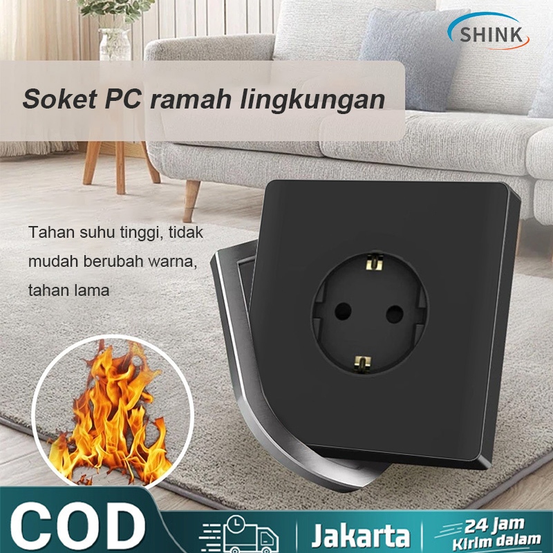 Jual SHINK Grey Soket tahan suhu tinggi Soket daya ramah lingkungan ...