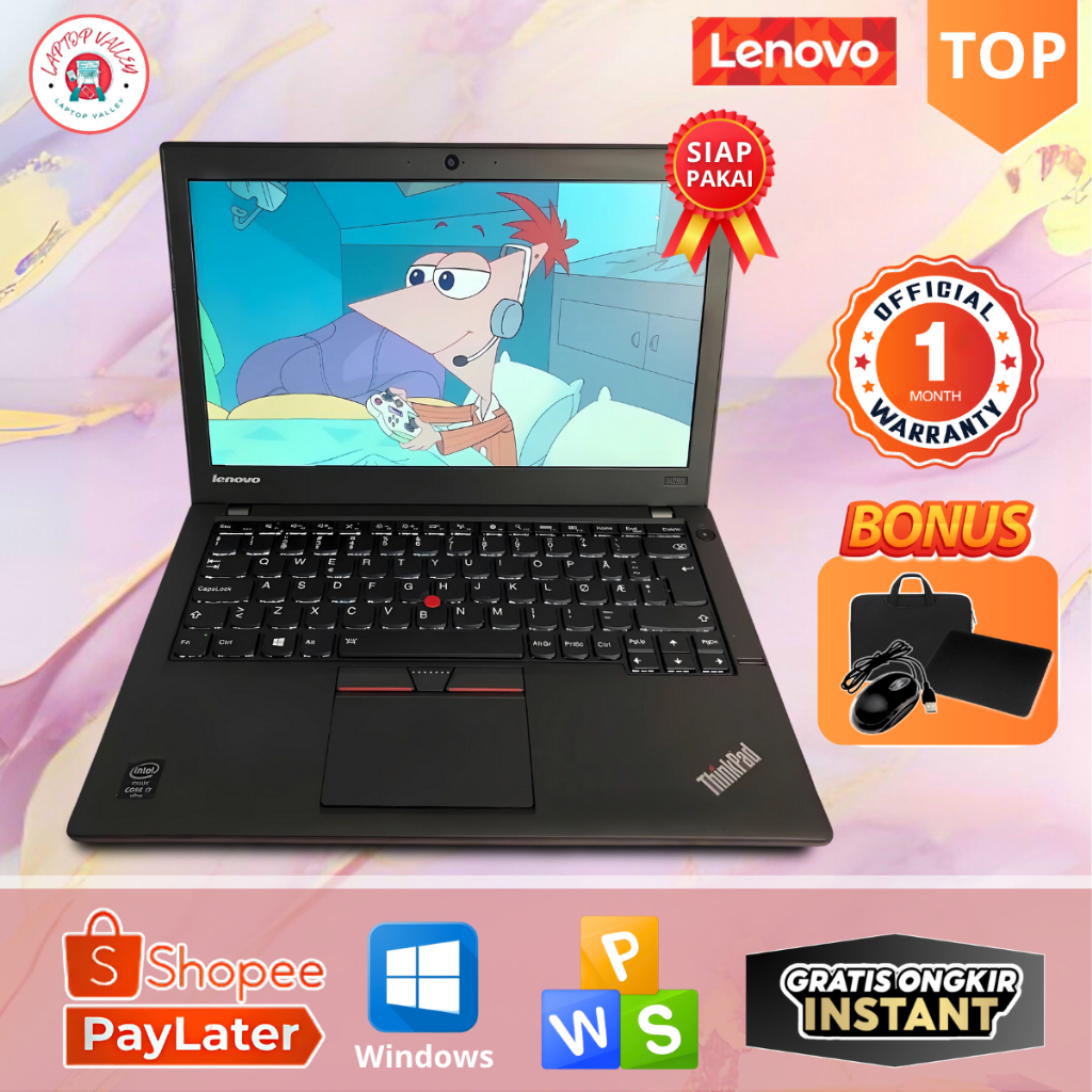 Jual Laptop Lenovo Thinkpad X250 Core i3/i5/i7 Gen 5 - Layar 12,5 Inch ...
