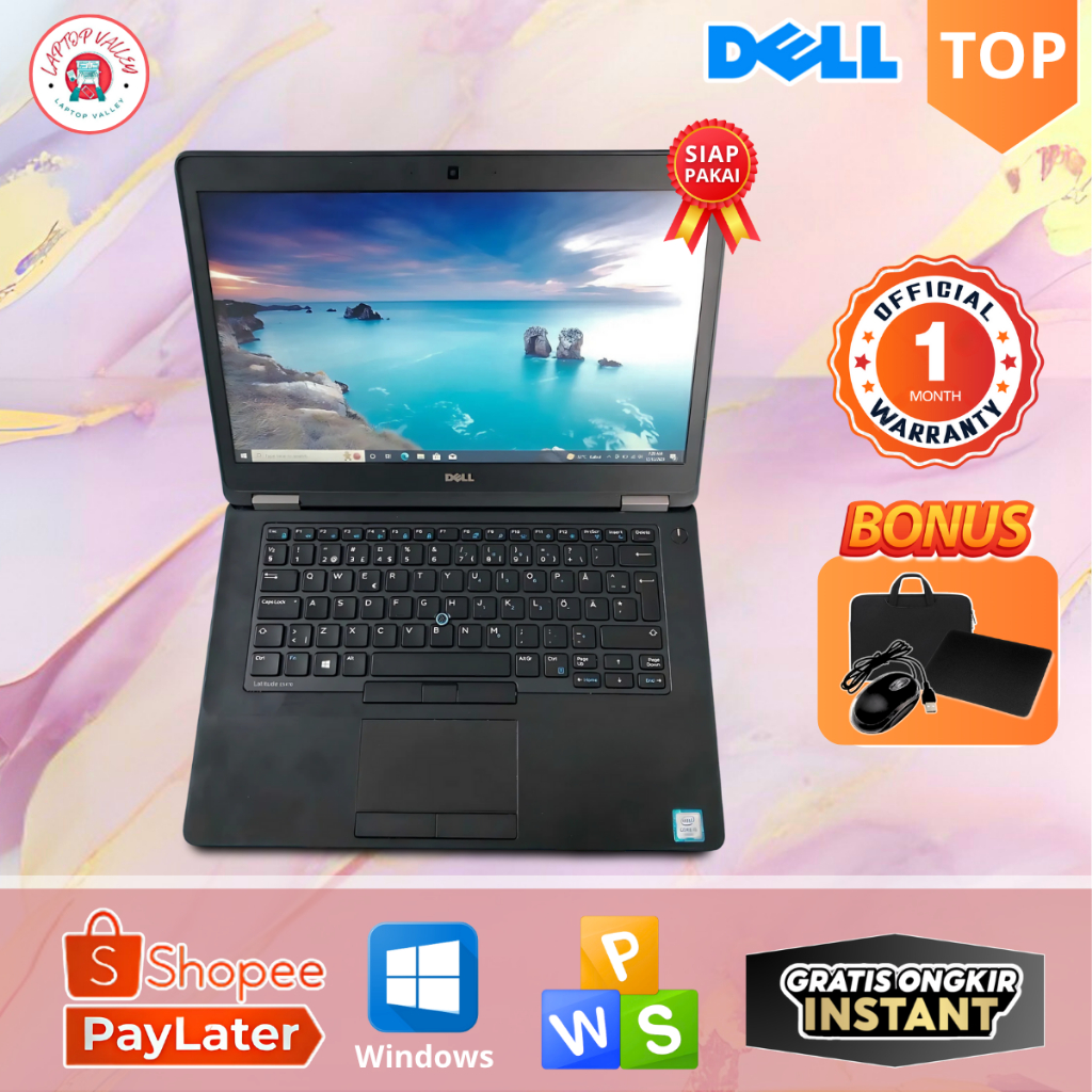 Jual Laptop Dell Latitude 5570/5430/5450/E5470/5480/5490 - Core I5/I7 Gen 6/7/8 - Layar 14 Inch ...