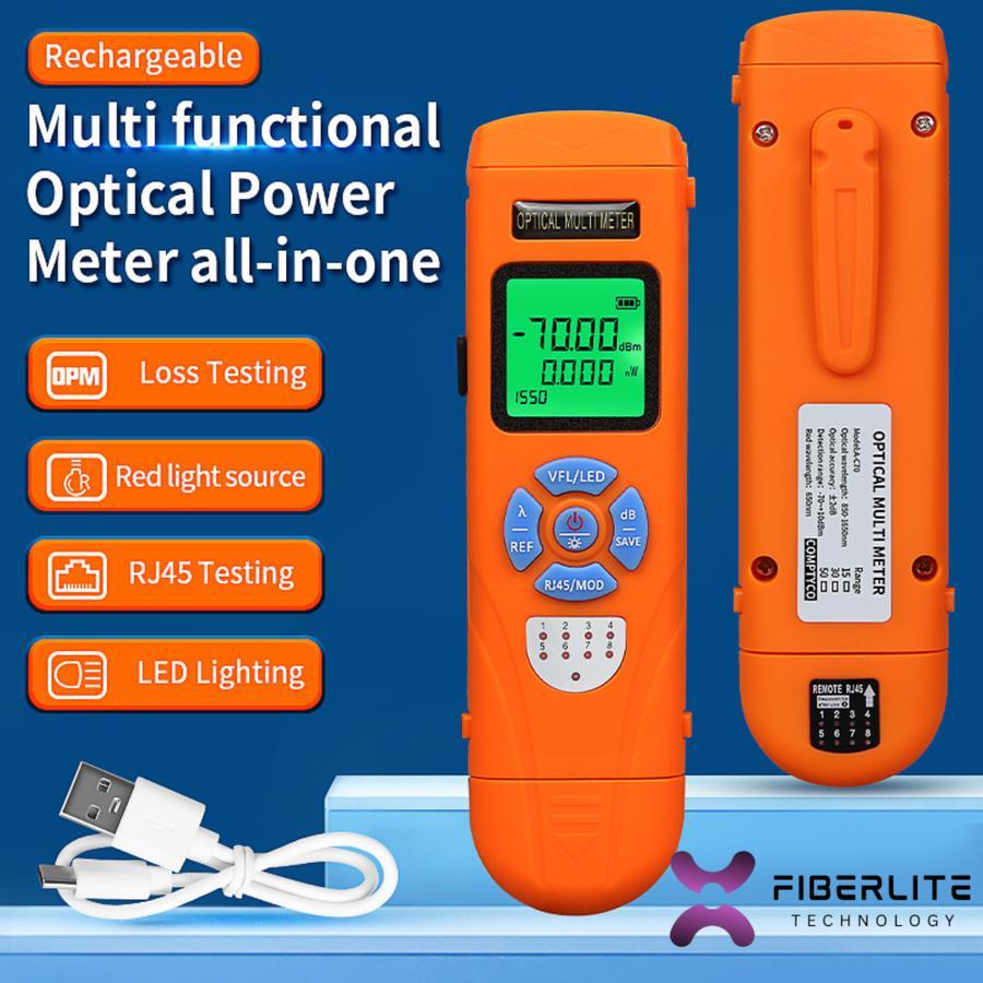Jual COMPTYCO AUA-C70 OPM Optical Power Meter mini Rechargeable 4 in 1 ...
