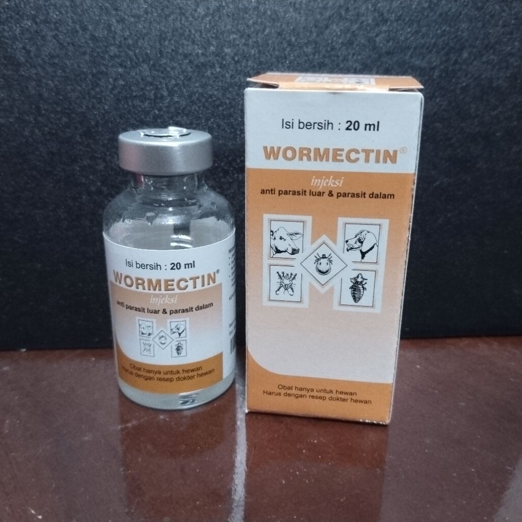 Jual wormectin 20ml ~ 1 botol, mengatasi parasit luar dan parasit dalam ...
