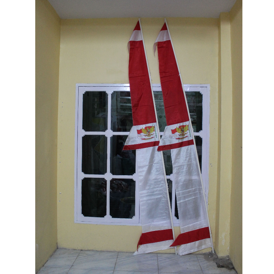 Jual PAKET 1 PASANG BENDERA UMBUL UMBUL BANDIR 3 METER / UMBUL UMBUL ...