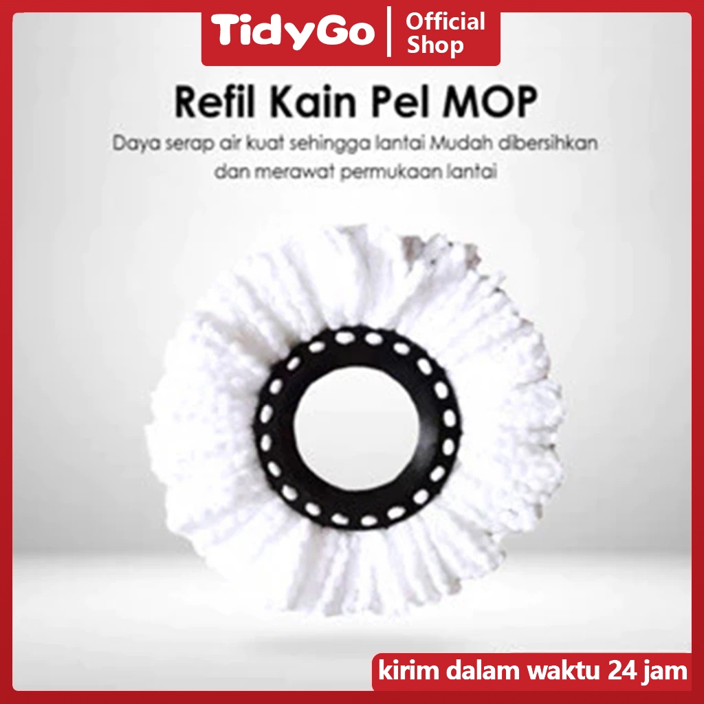 Jual TidyGo Kain Spin Mop 13.5 CM Refill Kain Pel Super Mop Kain Pel ...