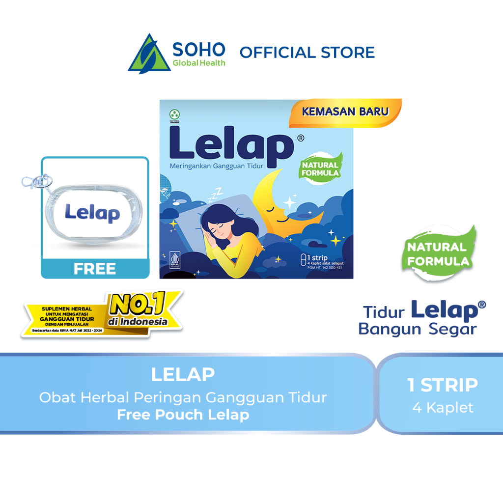 Jual Lelap Obat Peringan Gangguan Tidur 1 Strip @4 Tablet - Not ...