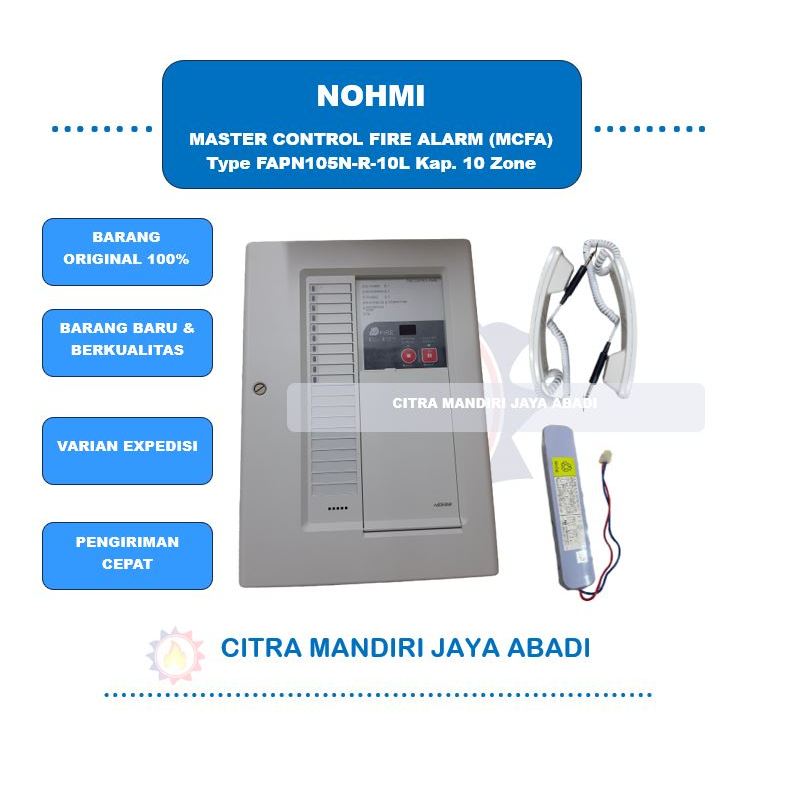Jual Panel Alarm / MCFA Nohmi 10 Zone FAPN105N-R | Shopee Indonesia