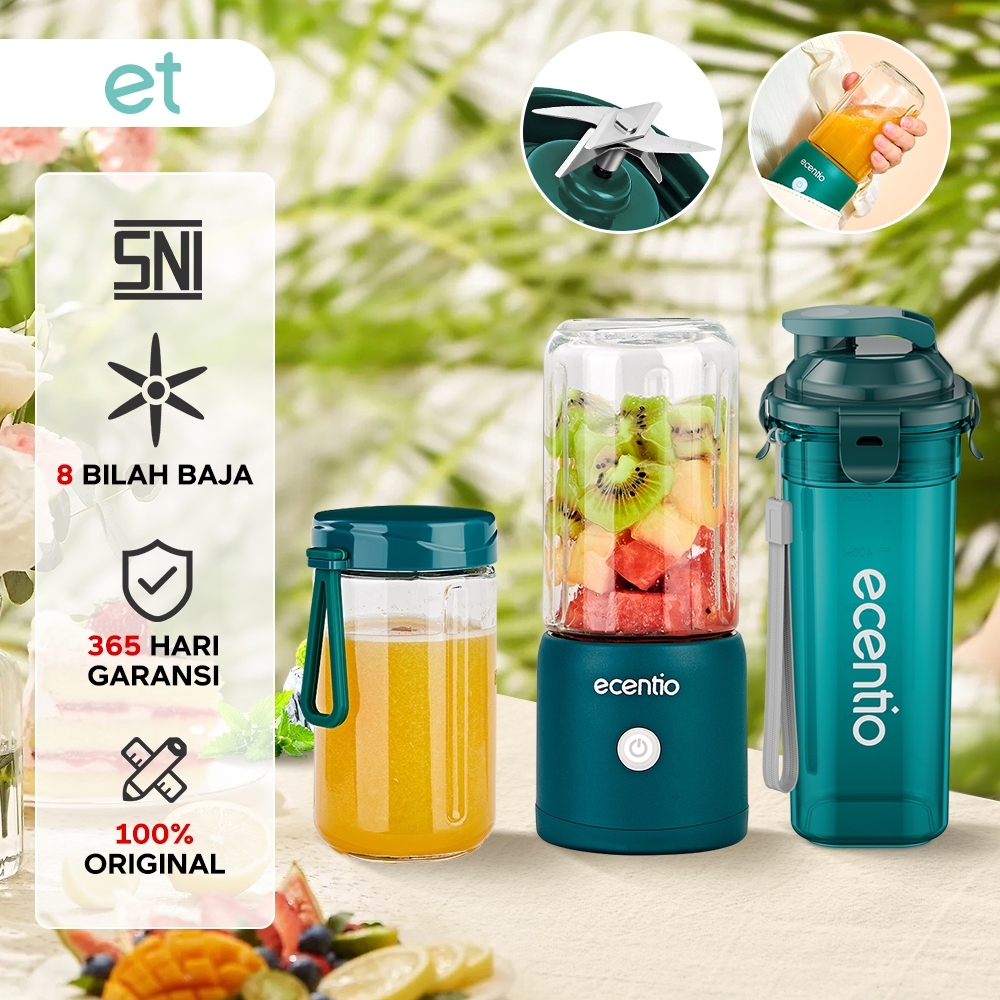 Jual ET.Blender Juicer Portable 8 Mata/500ml Botol Pisau Pembuat Jus Elektrik Juicer Ice Crusher ...