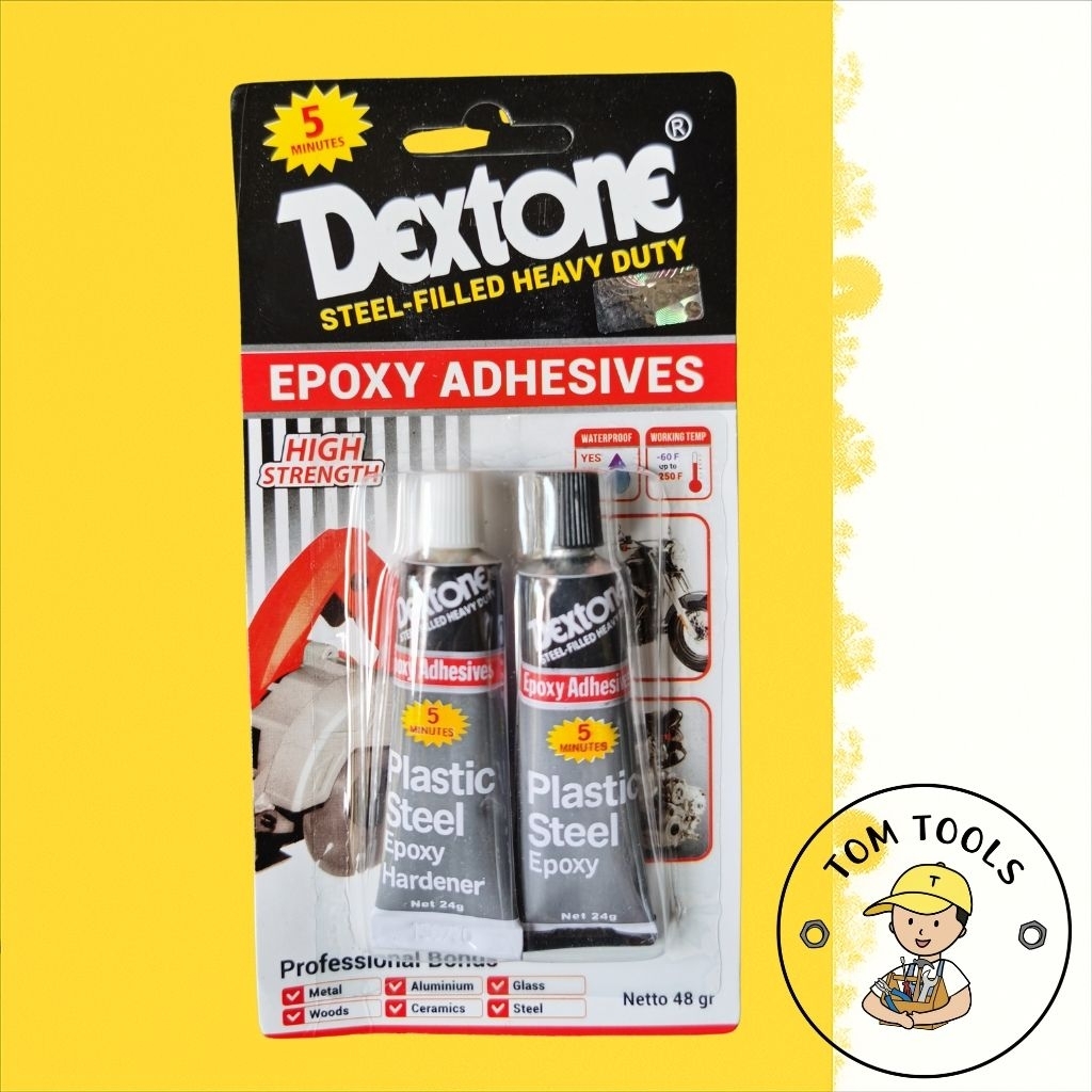 Jual Lem Besi Dextone 5 menit (Per Lusin 12pc) | Shopee Indonesia