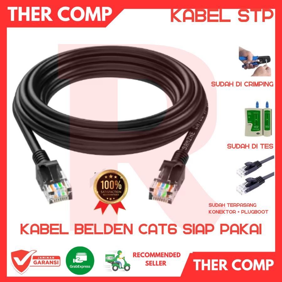 Jual Kabel LAN BELDEN STP Cat 6 Outdoor / Cable Stp RJ45 CAT6 sudah terpasang konektor 5m 10m ...