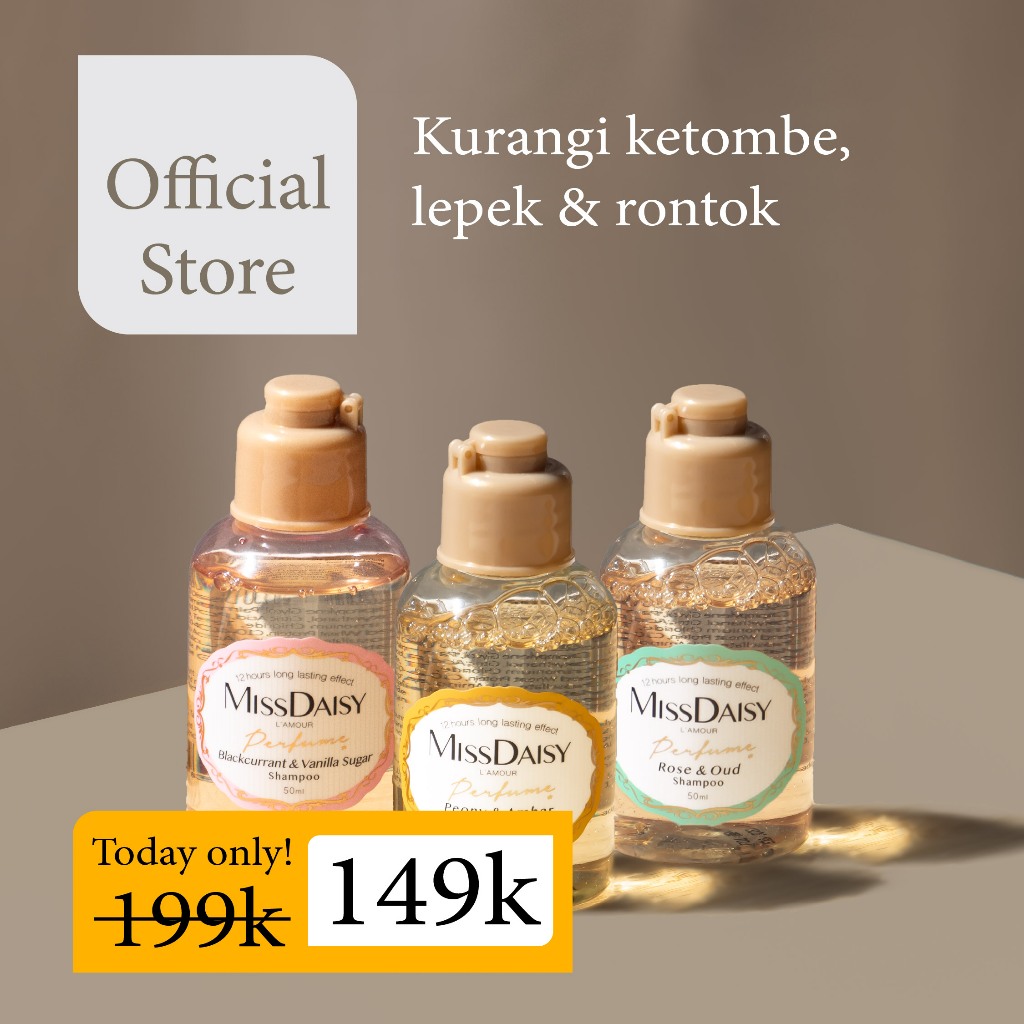 Jual MISS DAISY | Shampoo 50ml | Shampoo Peony & Amber | Rose & Oud ...