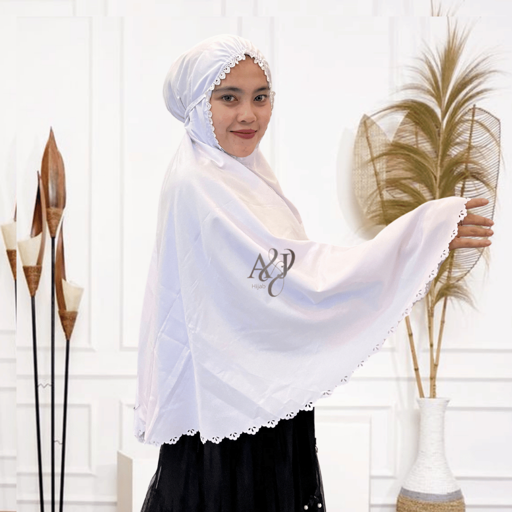 Jual Bergo Instan Umroh Haji Bersaku Katun Premium Lasercutting | A&J Hijab | Shopee Indonesia