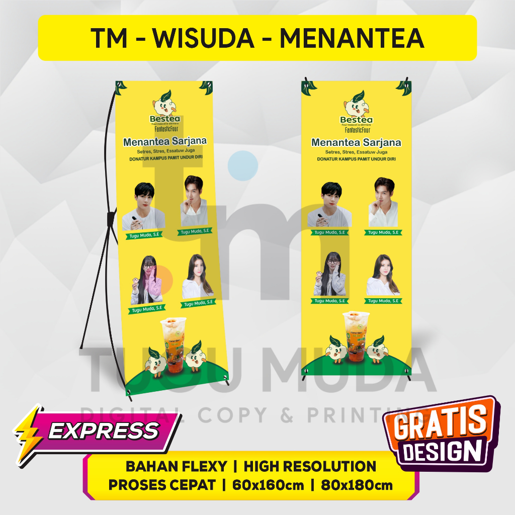 Jual Cetak X-Banner Wisuda | X Banner Sidang Outdoor | Standing Banner ...