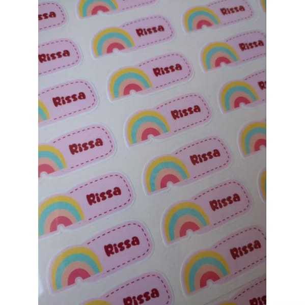 Jual STIKER NAMA ANAK LUCU / STIKER BUKU ALAT TULIS / LABEL NAMA TK SD ...