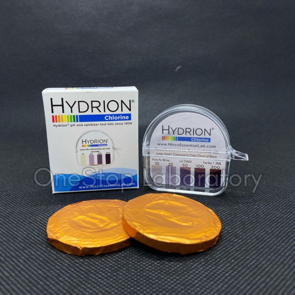 Jual Hydrion CM 240 Chlorine test paper 10-200 ppm / klorin tes paper ...