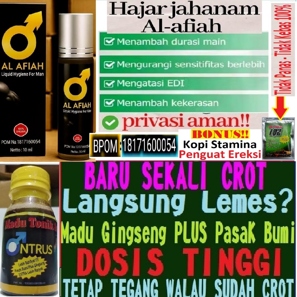 Jual Mahabbah Al Afiah 5ML Obat Kuat Pria Oles Tahan Lama Original Bayar Di Tempat COD | Shopee ...