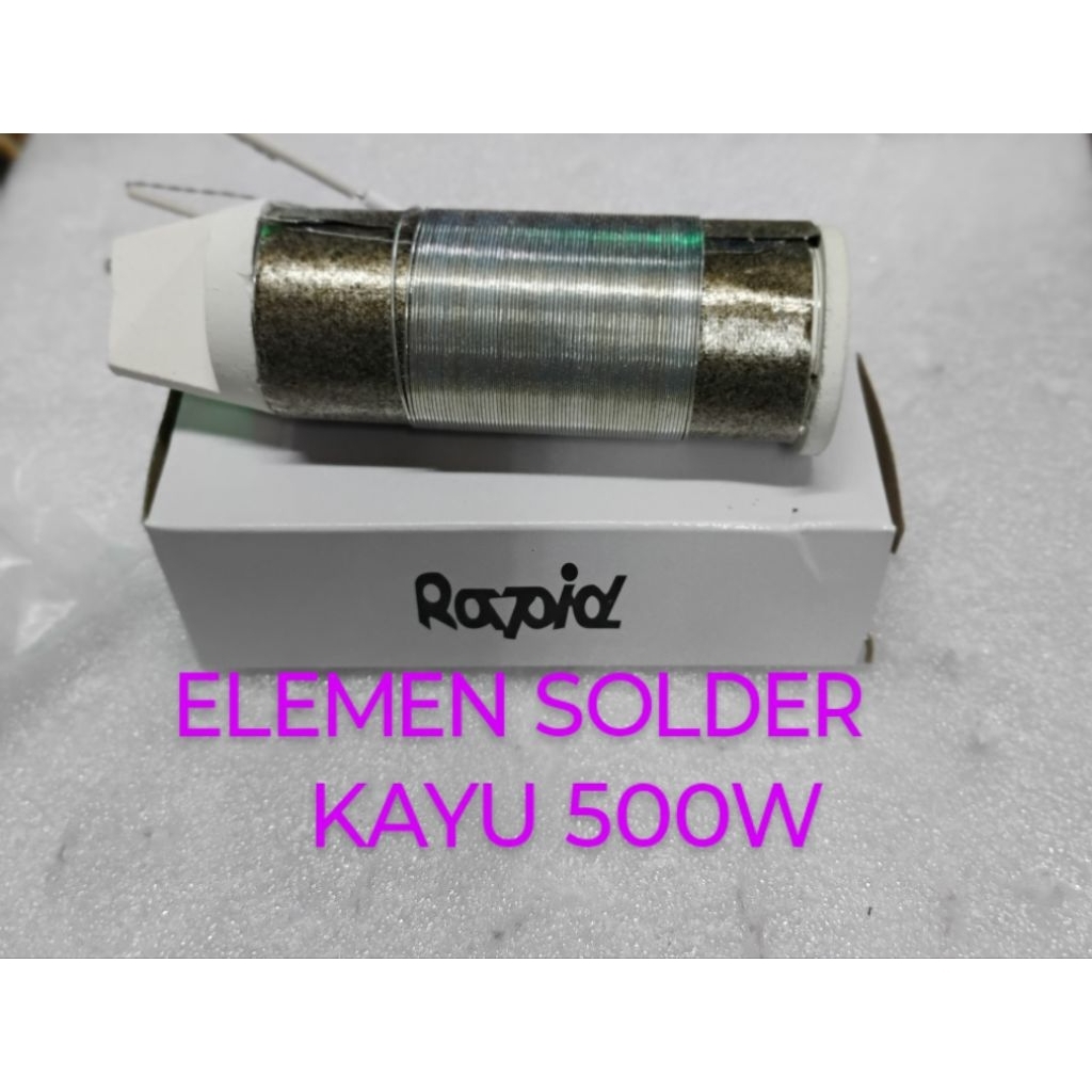 Jual ELEMEN SOLDER LISTRIK KAYU BESAR 500 WATT RAPID ORIGINAL ASLI ...