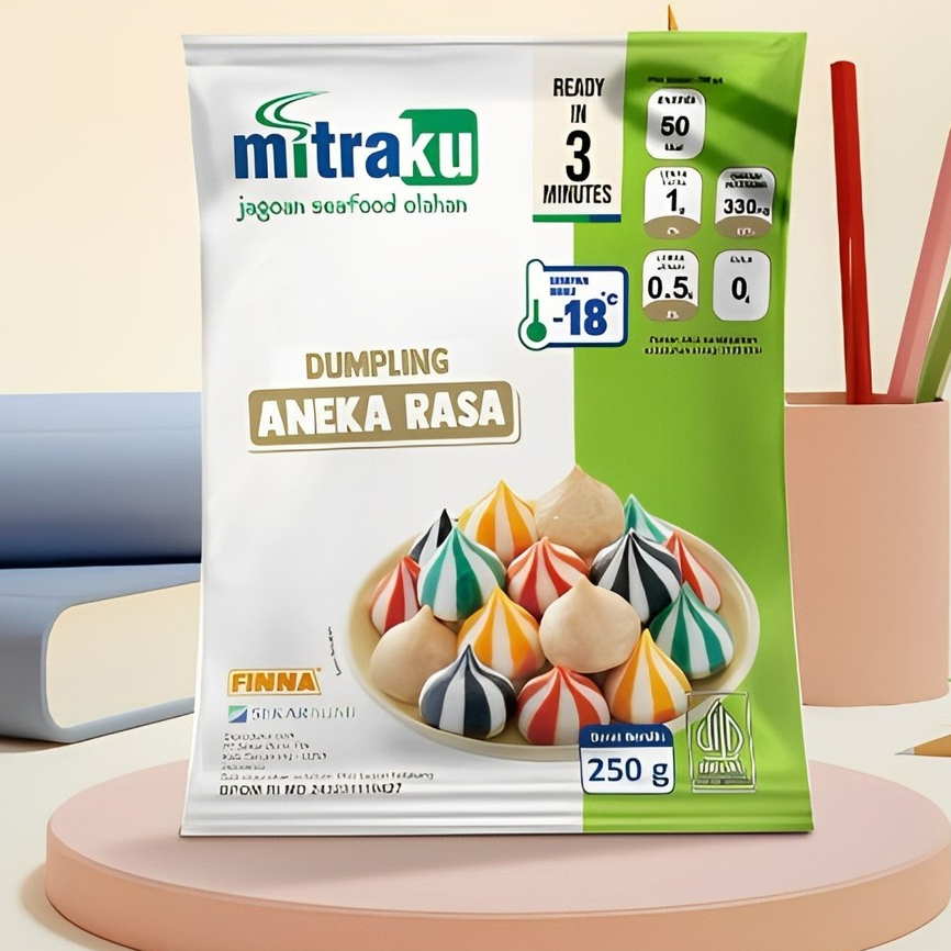 Jual Mitraku Dumpling Aneka Rasa 500 Gram Olahan Ikan / Mitraku Frozen ...