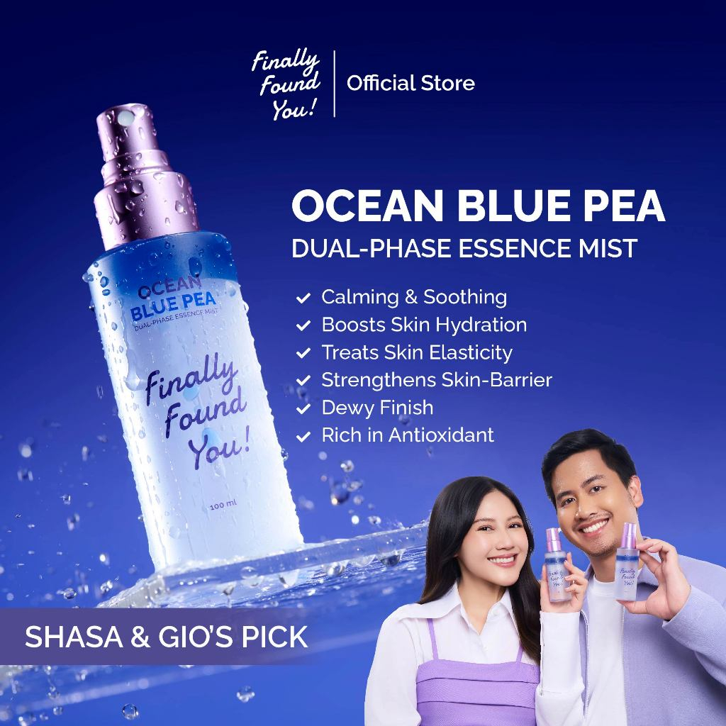 Jual Finally Found You! Ocean Blue Pea Dual-Phase Essence Mist 100ml ...
