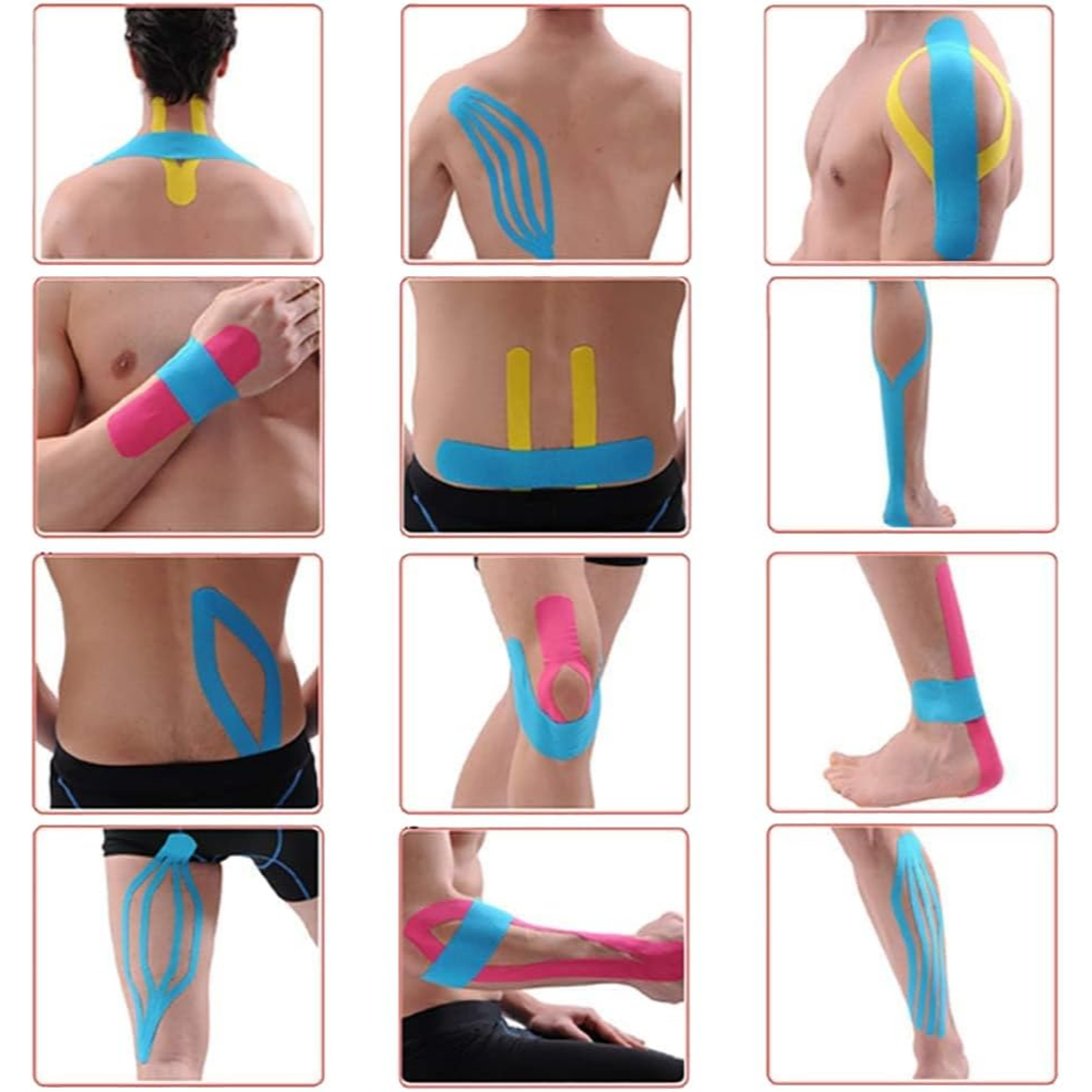 Jual Sport Elastic Kinesiology Tape Perban Plester Otot Medical - KT - Multi-Color | Shopee ...