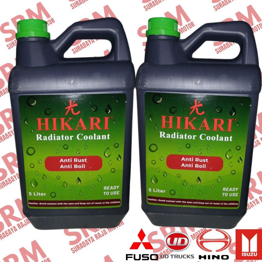 Jual Air Radiator/Obat Radiator Colaant HIKARI 5 LITER HIJAU | Shopee ...
