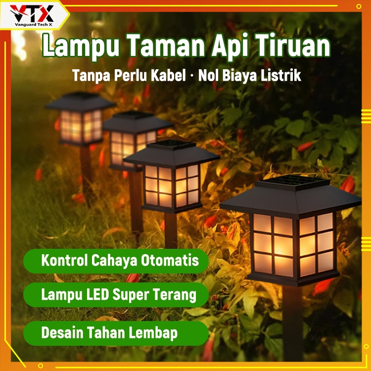 Jual VTX Lampu Taman Dekorasi Rumah Mini Api Menyala Estetik Outdoor ...