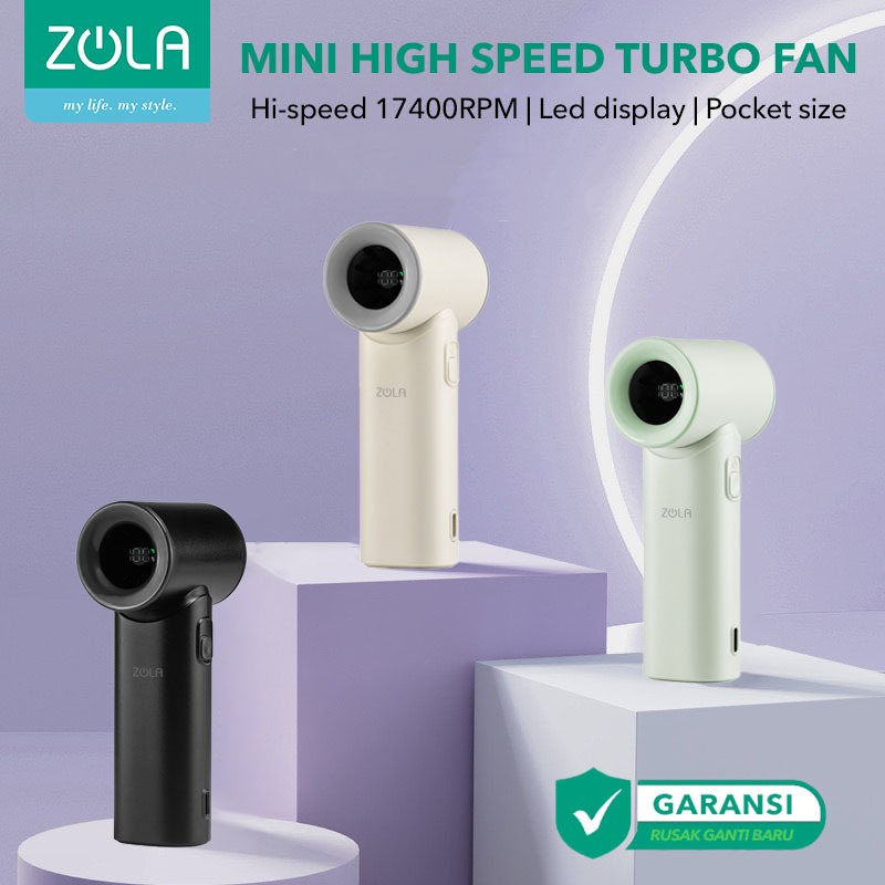 Jual Zola Mini Kipas Angin Turbo Strong Portable Handheld Rechargeable ...