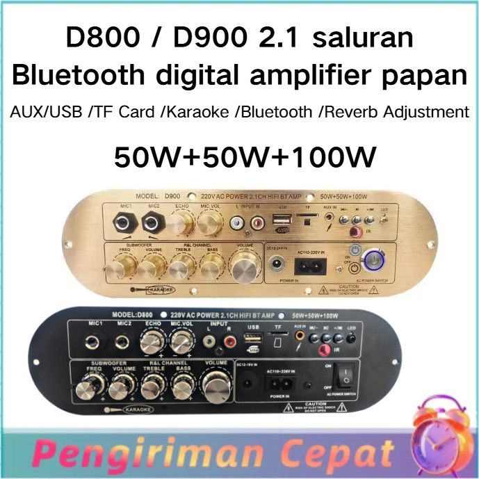 Jual D800/D900 High-Power Subwoofer BT Bluetooth Digital Amplifier ...