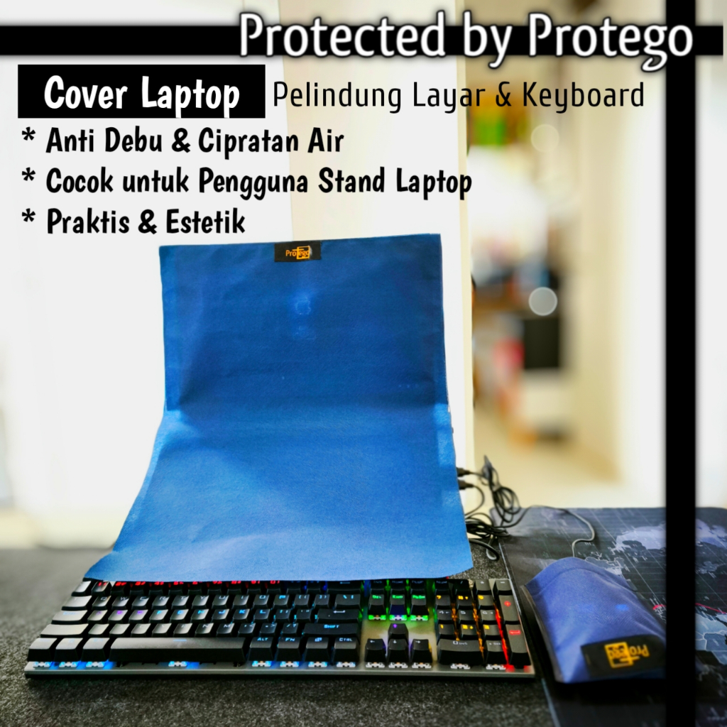 Jual Cover Laptop Sarung Kain Pelindung Layar & Keyboard PART 1 PROTEGO ...