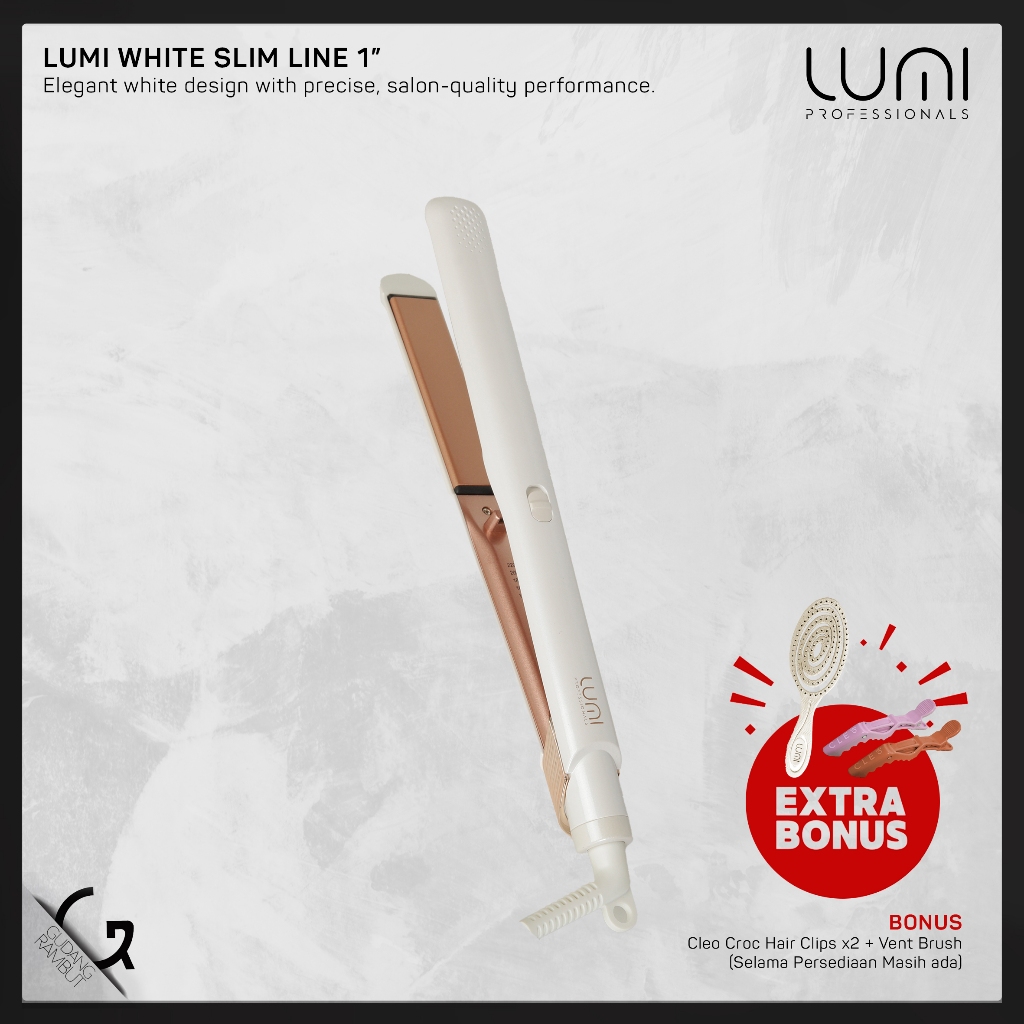 Jual Lumi White Slim Line Straightener 1 Inch | Shopee Indonesia