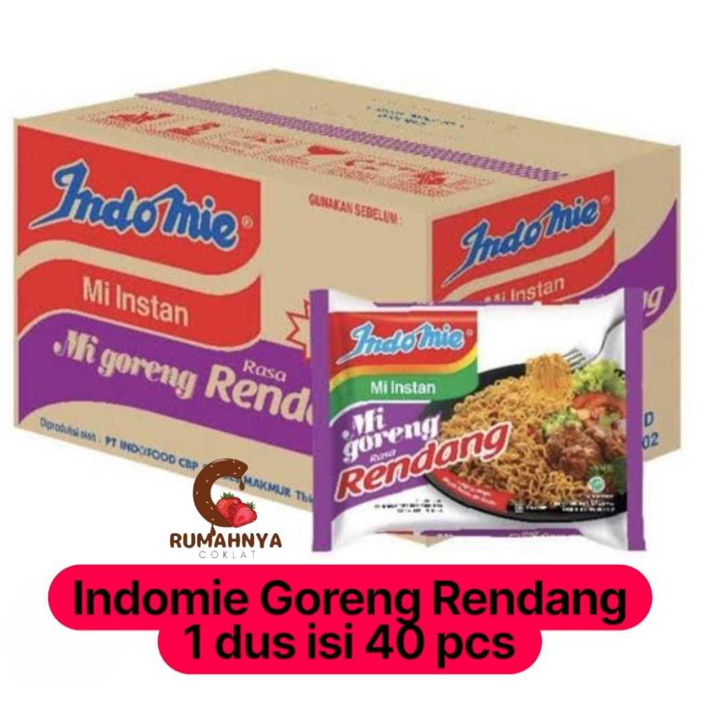 Jual Indomie Goreng Rendang dus isi 40 bks / Indomie Goreng Rendang 1 ...