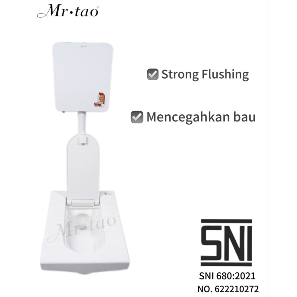 Jual MR TAO | 1 SET closet jongkok flush +tangki air / kloset flush 534 free packing kayu ...