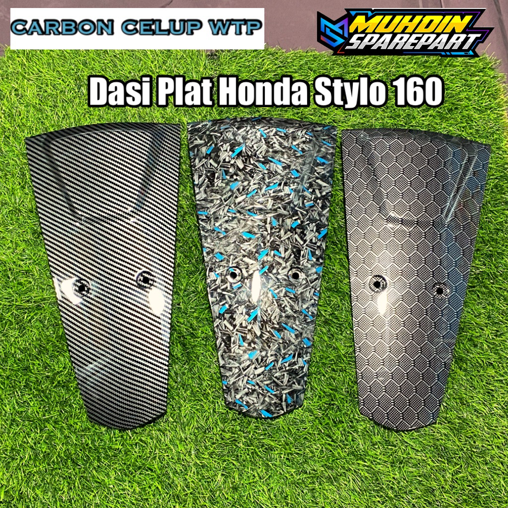 Jual Cover Dasi Plat Nomor Stylo 160 Carbon Celup Wtp Forged & Hexagon ...